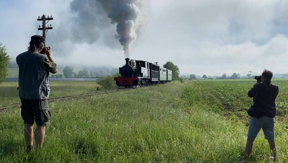 Locomotiva cu abur Manning Wardle 1877 are ședințe foto | Sibiul Azi