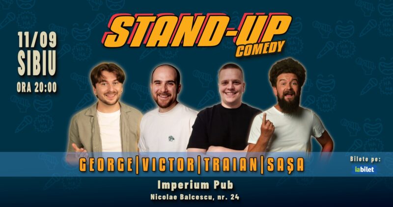 Stand-up comedy, cu patru comedianți, la Imperium Pub | Sibiul Azi