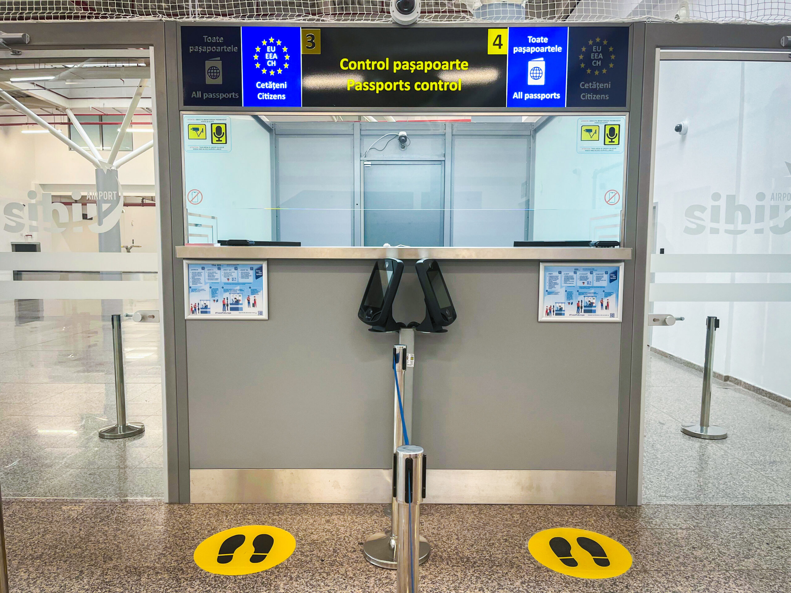 Adio ștampilă pe pașaport! Aeroportul Internațional Sibiu implementează ...